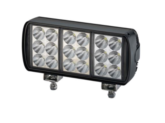 LED ADJUSTABLE WORKLAMP 4500 LM, 12/24V, 18 LEDS, 57 WATT, FLASHING